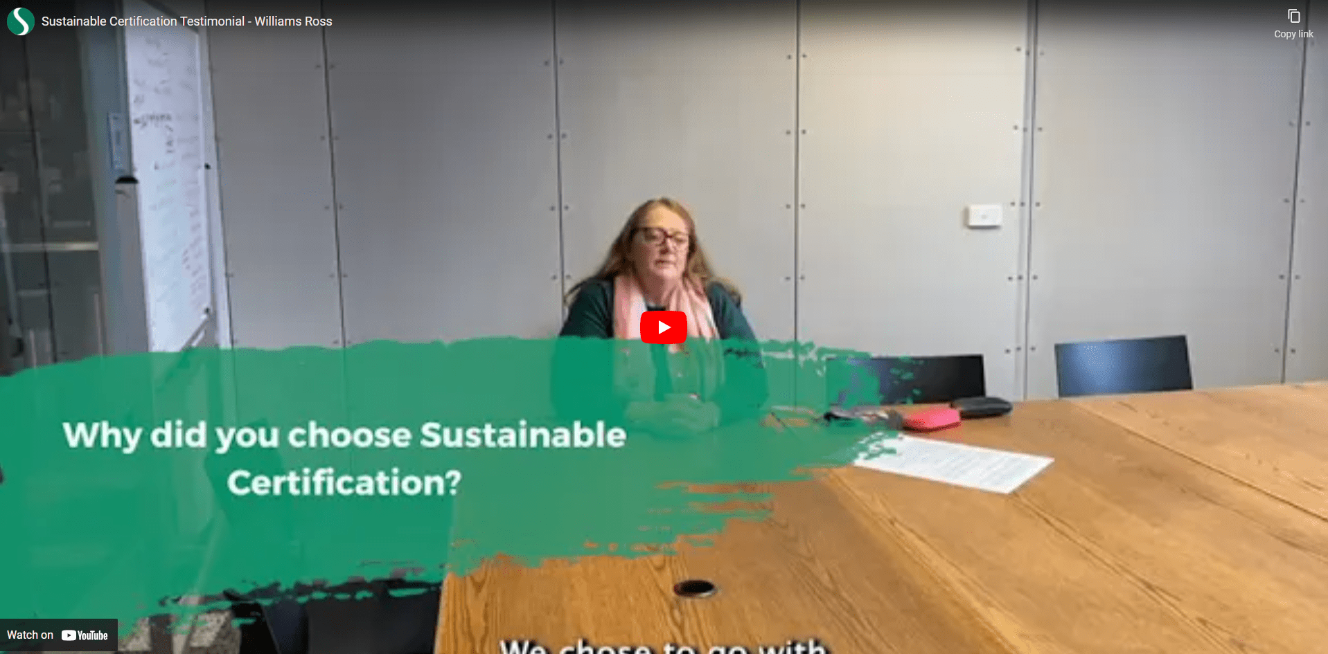 Why Us - Sustainable Certification